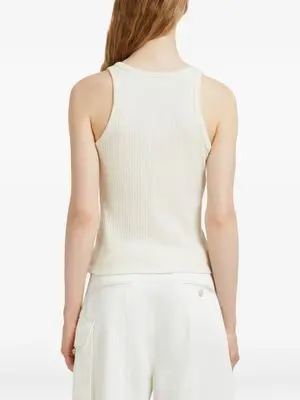 Marni Ribbed Embroidered Tank Top - Multicolor
