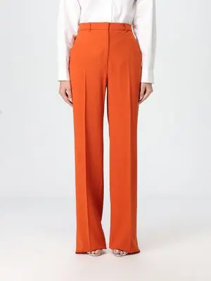 Max Mara Tailored Virgin Wool Trousers - Orange