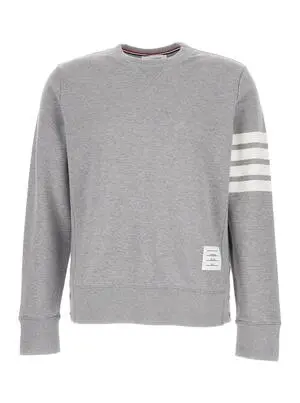 Thom Browne THOM BROWNE 4 Bar Tab Sweatshirt With Contrast Stripes Multicolor
