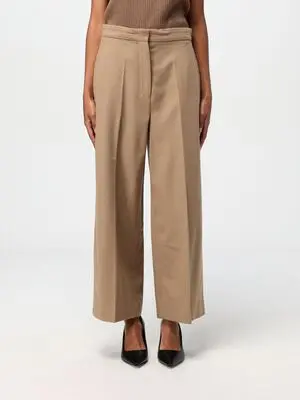Max Mara MAX MARA STUDIO Tailored Wool Trousers Brown