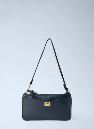 Balenciaga Rodeo Phone Pouch In Smooth Leather With Gold-tone Hardware - Black