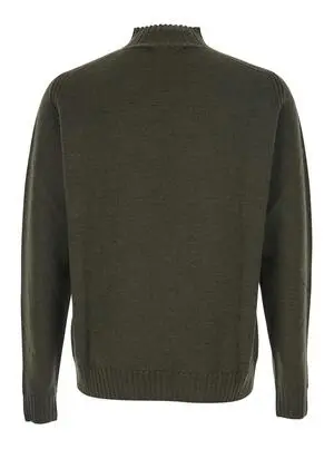 VIVIENNE WESTWOOD Crew Neck Wool Blend Sweater With Embroidered Orb Logo