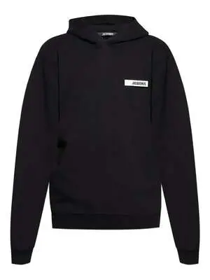 Jacquemus Le Hoodie Gros Grain - Black