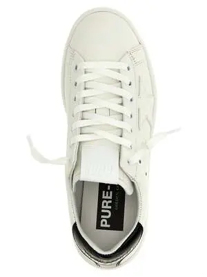GOLDEN GOOSE Pure Star Leather Sneakers - Black