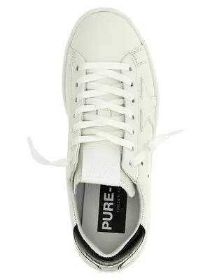 GOLDEN GOOSE Pure Star Leather Sneakers - Black