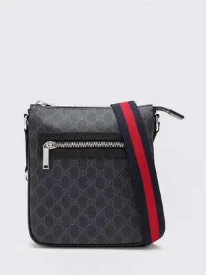 Gucci Monogram Shoulder Bag - Black
