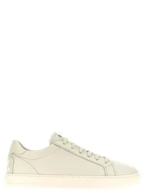 TOD'S Allacciata Cassetta" Leather Lace-up Sneakers - White