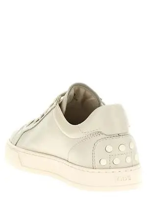 TOD'S Allacciata Cassetta" Leather Lace-up Sneakers
