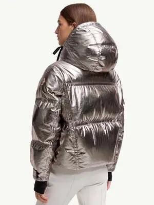 Moncler Celaque Metallic Puffer Jacket