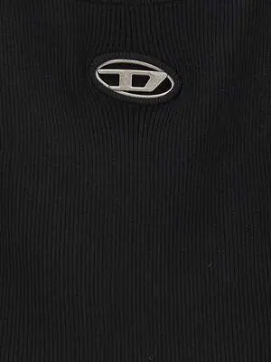 DIESEL® M-vera-ls Ribbed Crop Sweater With Cut Out Detail