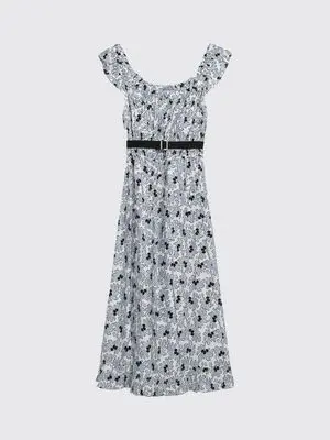 Prada Sleeveless Dress With Zipper And Drawstring