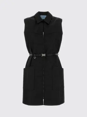 Prada Sleeveless Belted Dress - Black