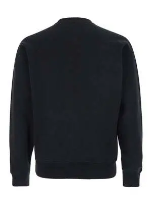 TOM FORD Cotton Crewneck Sweatshirt With Logo Patch - Multicolor