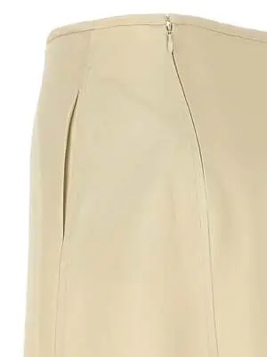 JIL SANDER Viscose And Silk Midi Skirt