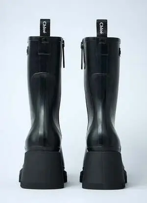 Chloé Betty Square Toe Block Heel Boots