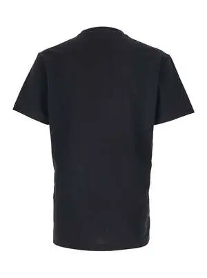 Dsquared2 Crewneck T-shirt With Patch Logo On The Front In Cotton