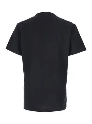 Dsquared2 Crewneck T-shirt With Patch Logo On The Front In Cotton - Multicolor