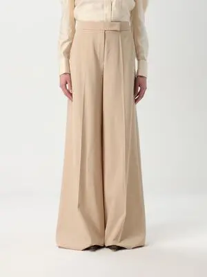 Max Mara Max Mara Virgin Wool Tailored Wide-Leg Trousers Multicolor