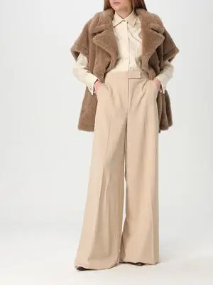 Max Mara Virgin Wool Tailored Wide-leg Trousers - Multicolor