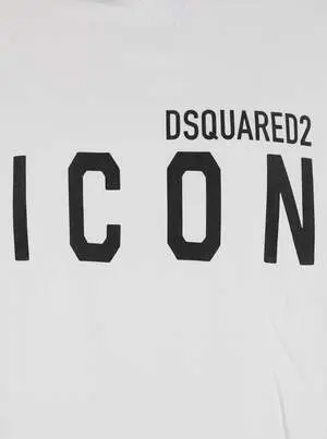 Dsquared2 Cotton Hoodie With Front Logo Print