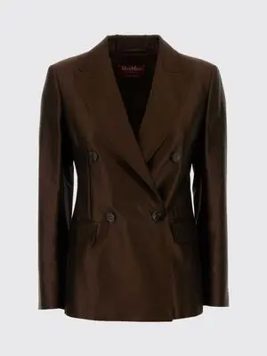 Max Mara Double Breasted Blazer - Brown