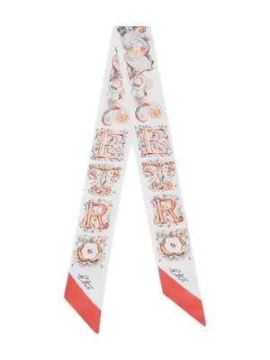 Etro Silk Paisley Scarf With Floral Motif - Multicolor