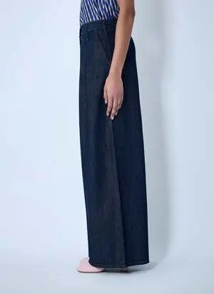 Dries Van Noten High-rise Wide-leg Denim Trousers