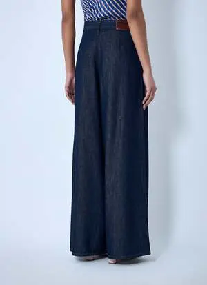 Dries Van Noten High-rise Wide-leg Denim Trousers