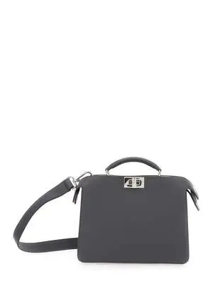 Fendi FENDI Iseeu Small Leather Handbag With Removable Pocket Gray