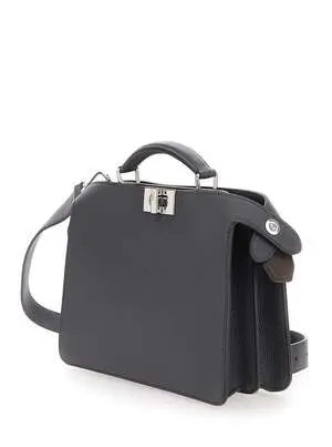 Fendi Iseeu Small Leather Handbag With Removable Pocket - Gray