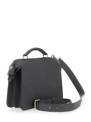 Fendi Iseeu Small Leather Handbag With Removable Pocket - Gray