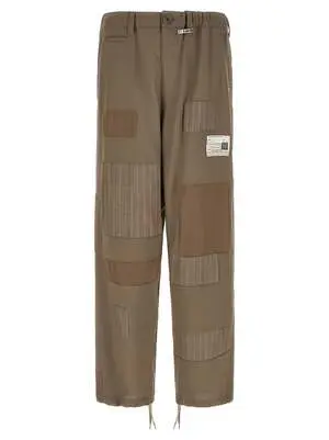 Mihara Yasuhiro Repaired Wool Wide-leg Trousers