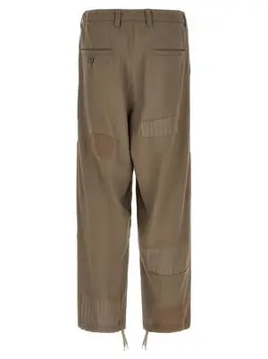 Mihara Yasuhiro Repaired Wool Wide-leg Trousers