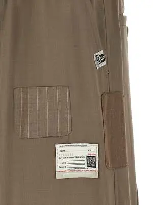 Mihara Yasuhiro Repaired Wool Wide-leg Trousers