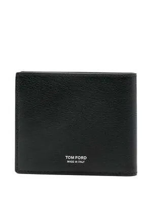TOM FORD Supple Grained Leather Elongated T Line Classic Bi-fold Wallet