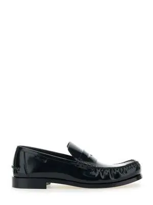 Bottega Veneta Contrast Stitching Loafers For Men