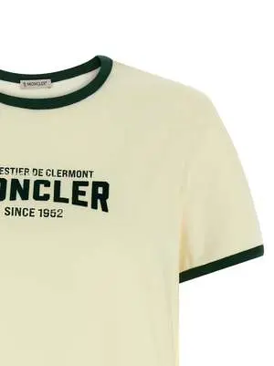 Moncler Flocked Logo Cotton T-shirt