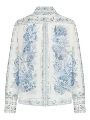 Zimmermann Wanderlust Cotton Shirt - Blue