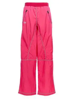 TOM FORD Nylon Pants With Logo Print - Pink