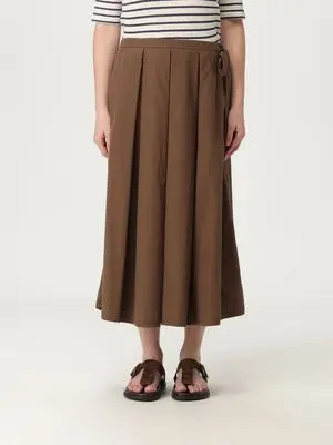 Max Mara Pleated Cotton Skirt