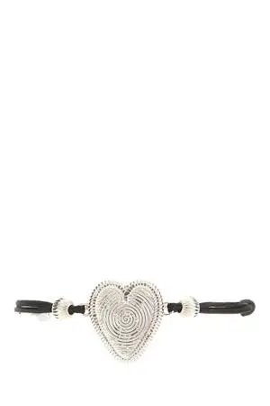 Valentino Garavani Heart Charm Bracelet With Silver Tone Detailing - Multicolor