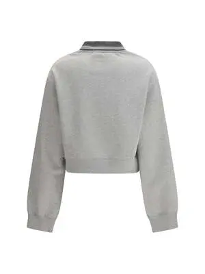 Miu Miu Embroidered Logo Collared Sweater