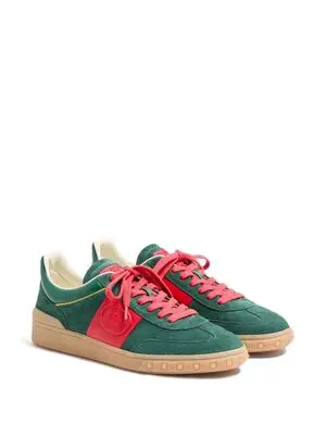 Valentino Garavani Upvillage Split And Nappa Leather Sneakers - Green