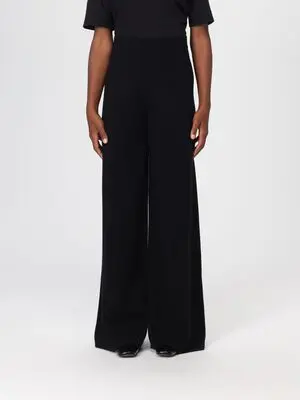 Max Mara Wide-leg Knit Pants - Black