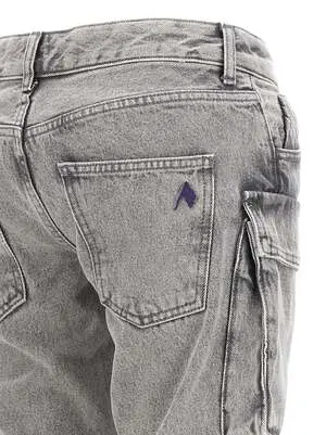 Attico Essie Skinny Cargo Jeans - Gray