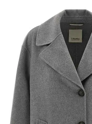 Max Mara S Mmzoe' Hand-sewn Wool Coat