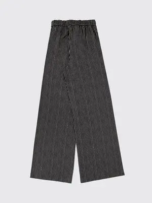 Max Mara Velvet Wide-leg Trousers - Black