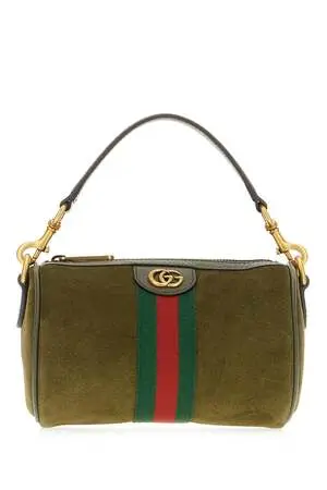 Gucci GUCCI Suede Handbag Multicolor