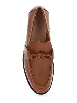 Bottega Veneta Leather Loafers With Knot Detail - Multicolor
