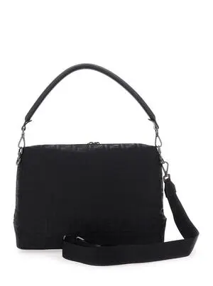 Fendi Lui Large' Shoulder Bag With All-over Ff Motif In Tech Fabric - Multicolor